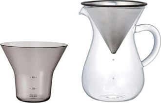 Kinto Set Carafe &agrave; caf&eacute; en acier inoxydable Kinto