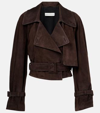 Nour Hammour Veste raccourcie Hatti en daim