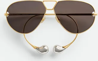 Bottega Veneta Lunettes De Soleil Aviateur Drop - Bottega Veneta