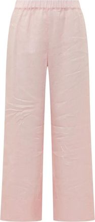 Sundek Femme, Pantalons, Rose, Taille: 42 FR Linen Pantalons