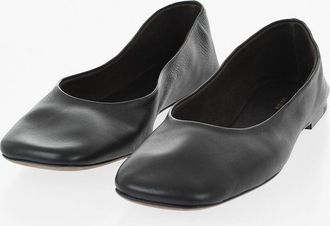 The Row Ballerinas aus Leder mit quadratischer Spitze The Row