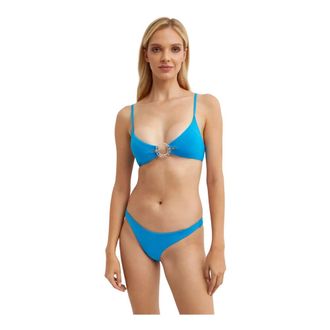 Beach Bunny Femme, Maillots de bain, Bleu, Taille: 40 FR Lexie Bikini Top
