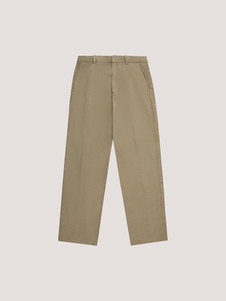 Circolo 1901 Trousers Wide in Twill Oliva / 48