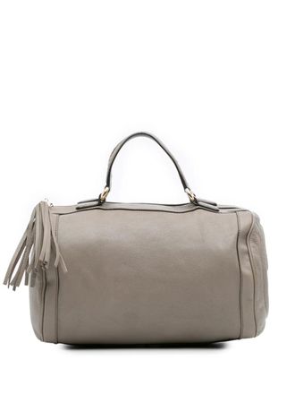 Gucci 2016-2025 Medium Pebbled Calfskin Soho boston bag - Gris