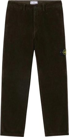 Stone Island Regular-Fit Chinohose mit Kontrasttasche - - Trousers - Herren - Braun - W34
