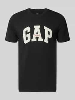 GAP T-Shirt mit Logo und Rundhalsausschnitt
