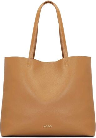Kazar Femme, Sacs, Brun, Taille: ONE Size Grand sac &agrave; bandouli&egrave;re marron clair