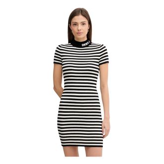 DKNY Gestreiftes Rollkragenkleid - - Dresses - Damen - Mehrfarbig - XL