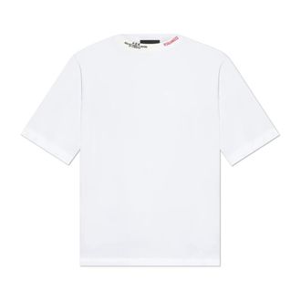 Dsquared2 Femme, Tops, Blanc, Taille: 40 FR T-shirt avec Logo