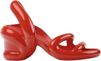 Camper Femme, Chaussures, Rouge, Taille: 41 EU Sandales à talons rouges talon sculptural