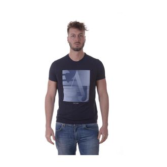 Armani Jeans Casual Logo Print Sweatshirt - - Tops - Herren - Blau - M