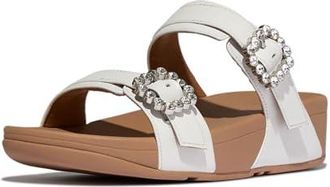 FitFlop FitFlop Lulu Sandales &agrave; enfiler avec boucle en cristal pour femme, Blanc urbain, 42 EU