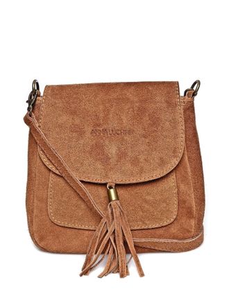 Anna Luchini Braun Rindsledertasche