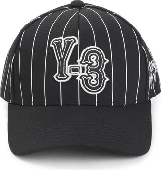 Yohji Yamamoto Homme, Accessoires, Noir, Taille: ONE Size Pinstri Cap