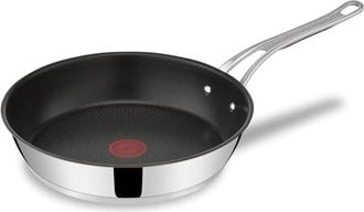 T-fal Jamie Oliver Cooks Classics Bratpfanne 28 cm, Pfanne Induktion, Antihaftversiegelung, Thermo-Signal bei idealer Brattemperatur, backofenfest, Edelstah