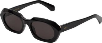 Retro Superfuture unisex, Accessoires, Noir, Taille: 54 MM Lunettes de soleil ovales Epoca