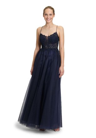 Vera Mont Damen 0352/4491 Kleid, Night Sky, 38 EU