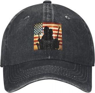 Generic Casquette de Baseball Homme, Casquette de Baseball Springsteen en Jean us&eacute; lav&eacute; Heartland Rock Couvre-Chef pour Hommes Casquettes Ajustables dext&eacute;rieu