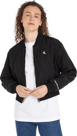 Calvin Klein Jeans LW Quilted Bomber J20J222587 Vestes rembourrées, Noir (CK Black), L Femme