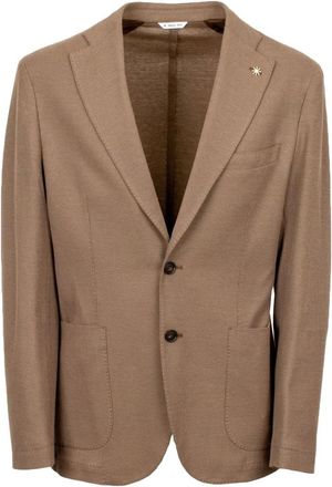 Manuel Ritz Homme, Vestes, Brun, Taille: L Giacca in Cotone
