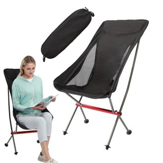 Generic Faltbarer Outdoor Stuhl | Platzsparende Sitzgelegenheit - Leichter Rasensitz,F&uuml;r Angeln Camping Picknick Terrasse Balkon Garten
