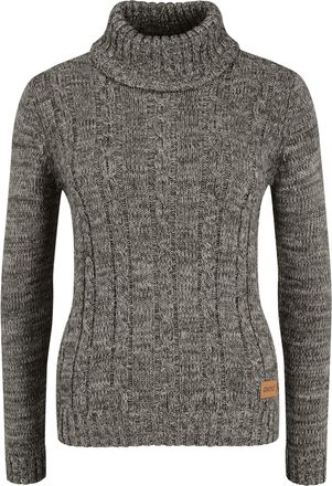 Oxmo OXPhilipa Damen Rollkragenpullover Pullover mit Rollkragen 100% Baumwolle Regular fit, Größe:2XL, Farbe:Dark Grey (792890)