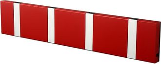 Loca LoCa Garderobe Knax 4 imperial rot (Haken klappbar Alu) Garderoben-Leiste Kleiderhaken Flur modern Garderobenpaneel