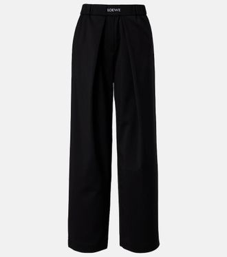 Loewe Gerade Mid-Rise-Hose aus Wolle