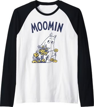 Moomin Mumins Moomintroll Blumen Raglan