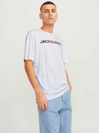 Jack & Jones T-Shirt Basic (4-tlg) LOGO TEE CREW NECK im 4er Pack