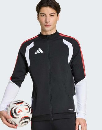 adidas adidas Performance - Tiro 26 Competition - Veste dentra&icirc;nement - Noir/rouge semi-lucide
