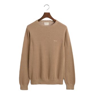 GANT Sweatshirt f&uuml;r Herren, Rundhalsausschnitt, Piqu&eacute; (Khaki)