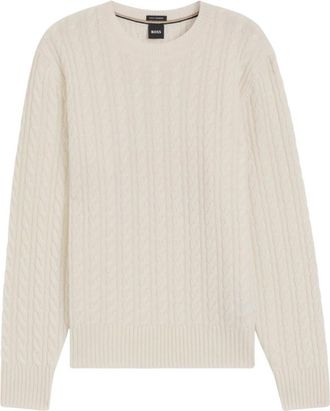 HUGO BOSS Furlan Knit - Homme - Pulls - Blanc - Taille: XL