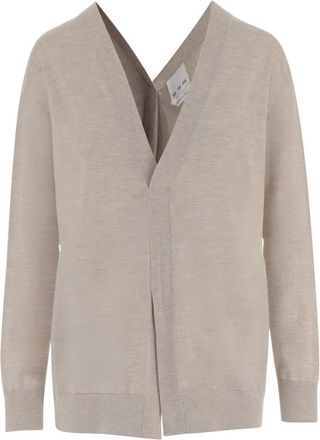 SA SU PHI Femme, Pulls, Beige, Taille: 42 FR Tricot M&eacute;lange Cachemire et Soie