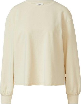 s.Oliver Sweatshirt Sweatshirt Weiches Sweatshirt im Relaxed Fit