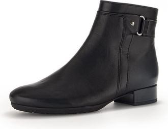 Gabor Damen Ankle Boots, Frauen Stiefeletten,Komfortable Mehrweite (H),Bootee,Booties,halbstiefel,Kurzstiefel,schwarz (Micro),37.5 EU / 4.5 UK
