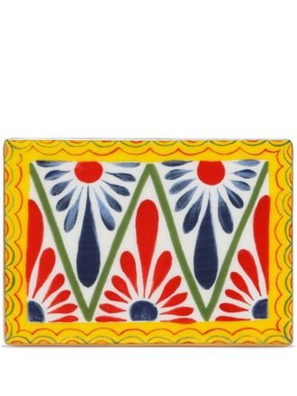 Dolce & Gabbana Kleiner Untersetzer aus Porzellan - Gelb