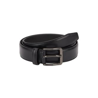 PESERICO Ceinture en cuir lisse - Homme - Accessoires - Noir - Taille: 90 CM