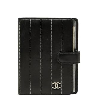 Chanel Pre-owned Mademoiselle Agenda Leder Notizbuchh&uuml;lle - - Pre-owned - Damen - Schwarzk - ONE SIZE