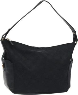 Ferragamo Pre-owned Toile sacs-main - Femme - Pre-owned - Noir - Taille: ONE Size