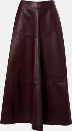 Altuzarra Maxirock Varda aus Leder