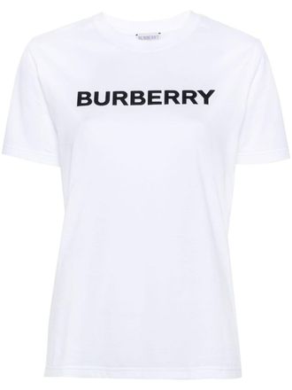 Burberry t-shirt en coton Margot à logo imprimé - Blanc