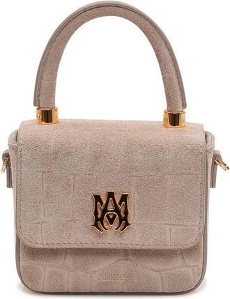 Amiri Femme, Sacs, Beige, Taille: ONE Size Croc Suede Nano MA Bag