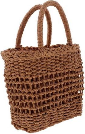 BESPORTBLE Sac Bandoulière Femme Paille Tressée Creuse Petit Sac à Main pour Téléphone Portable et Portefeuille et Élégant pour Plage Shopping et Sorties