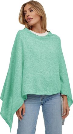 Glamexx24 Damen Strick Poncho Unifarbe Cape Feinstrick Pullover Umh&auml;ngetuch Eleganz Stil und Komfort f&uuml;r Fr&uuml;hling und Herbst Made in Italy