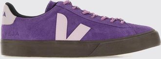 Veja Baskets Campo en cuir su&eacute;d&eacute; avec logo contrastant