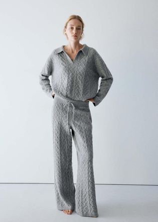 Mango PYJAMA SWEATER BRAIX gris - Femme - S - MANGO