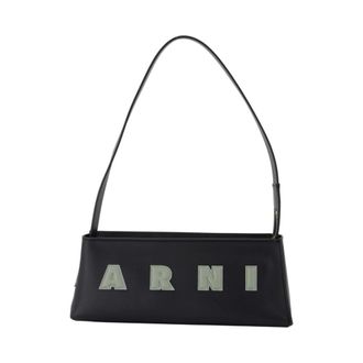 Marni Schwarze Leder-Schultertasche - Museo - - Bags - Damen - Schwarzk - ONE SIZE