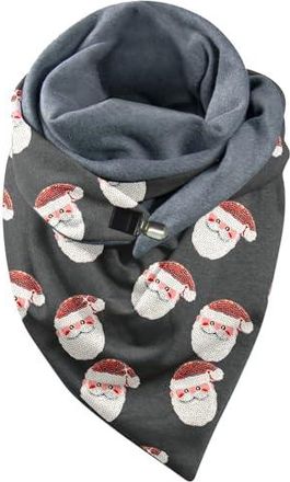 Generic Écharpe Homme, Écharpe chaude universelle imprimée, élégante, Double couche, boucle, douce et confortable, automne et hiver (B, One Size)