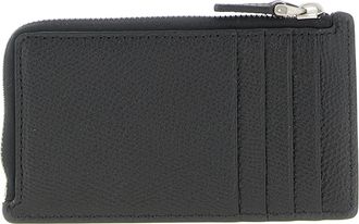 Valentino Garavani Calfskin Leather Card Case - Black